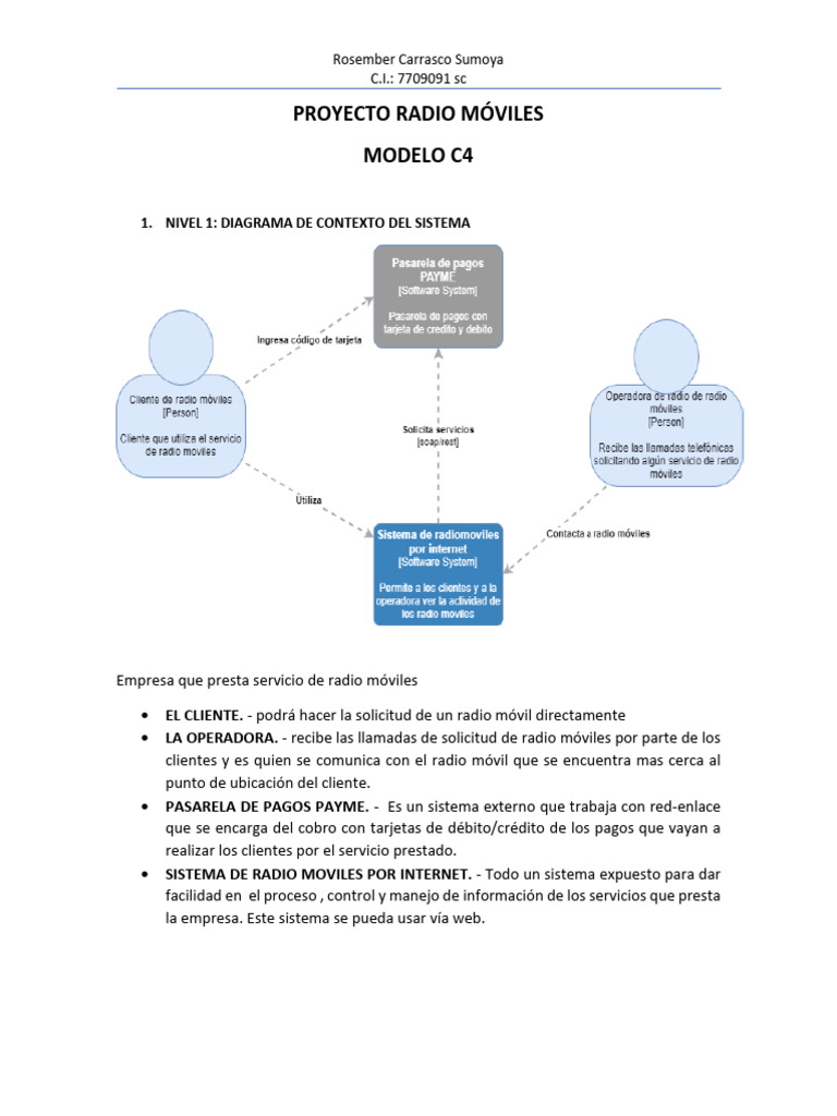Proyecto Radio Móviles - Modelo C4 | PDF | Red mundial | Internet y web