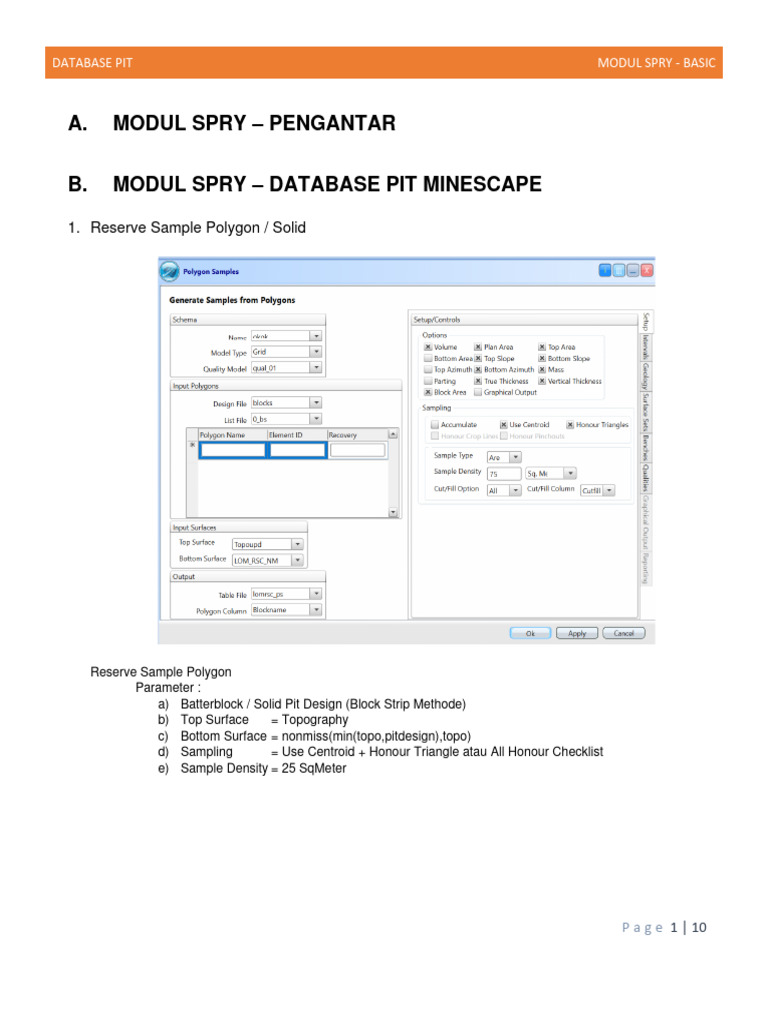 SPRY Basic Modul 1 - Database Pit | PDF