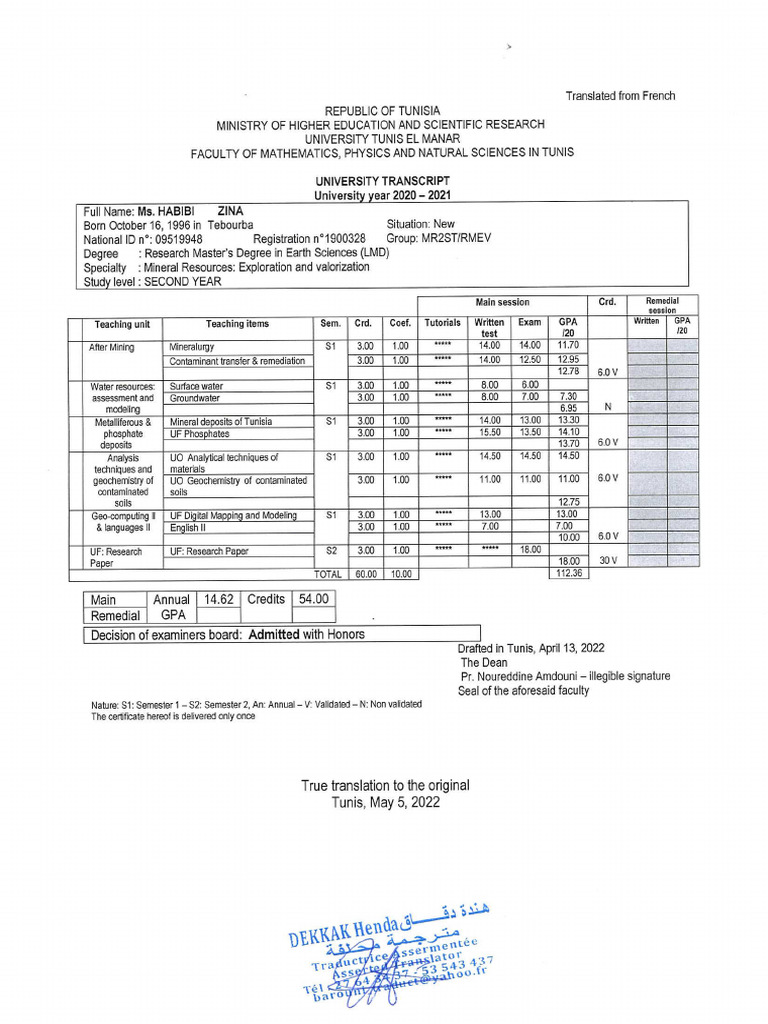 Transcript Master 2 | PDF