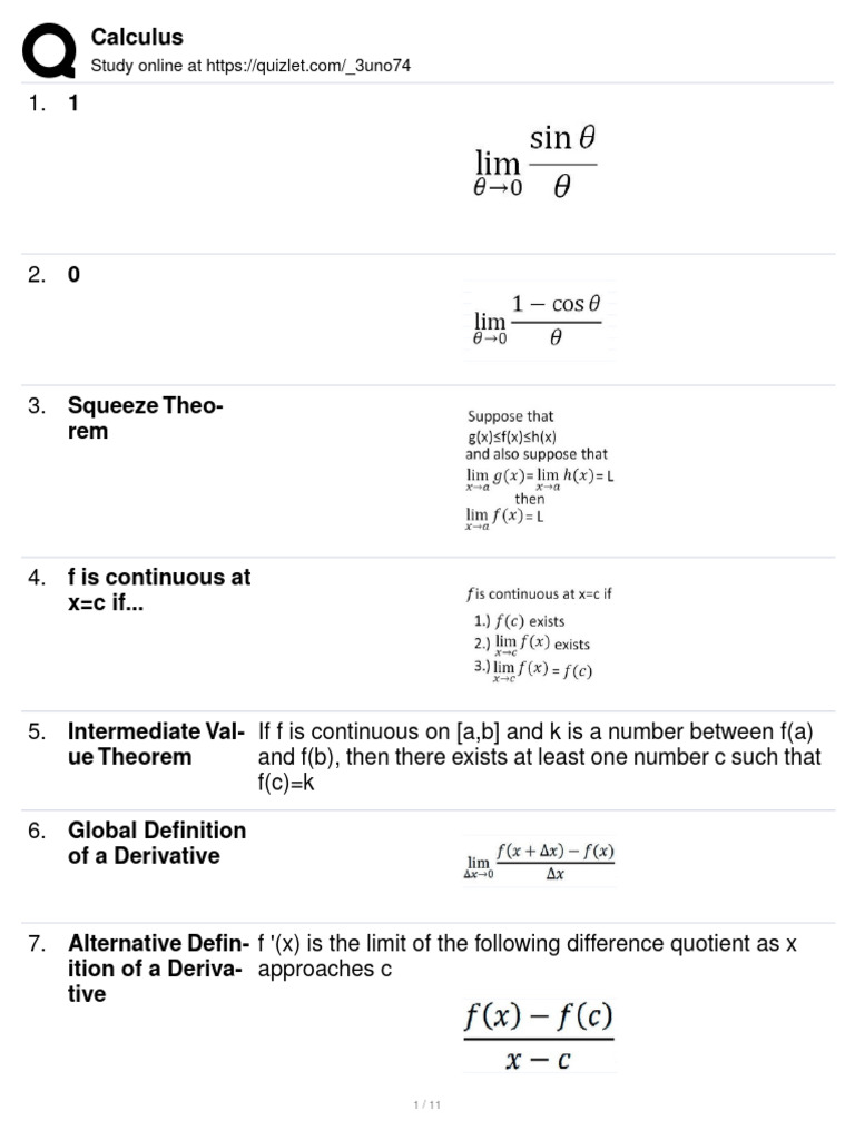 Calculus | PDF | Derivative | Elementary Mathematics