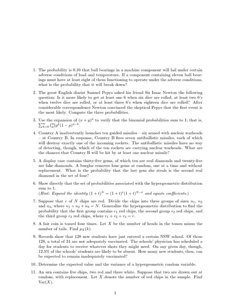 tut05 | PDF | Variance | Applied Mathematics