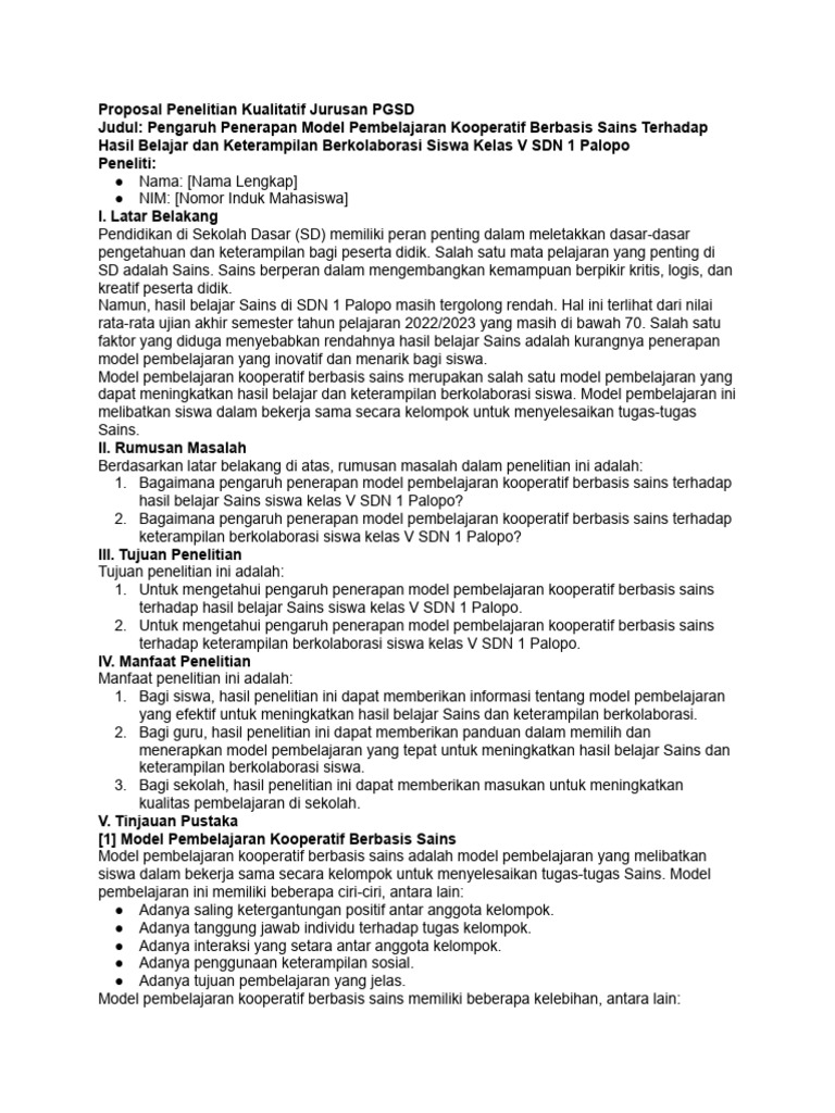 Pengaruh Model Kooperatif Sains di SD | PDF