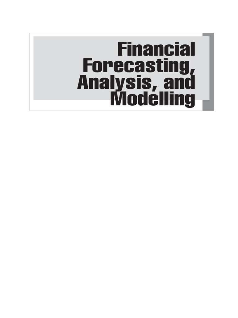 Financial Forecasting Analysis And Modelling 2015 Samonas