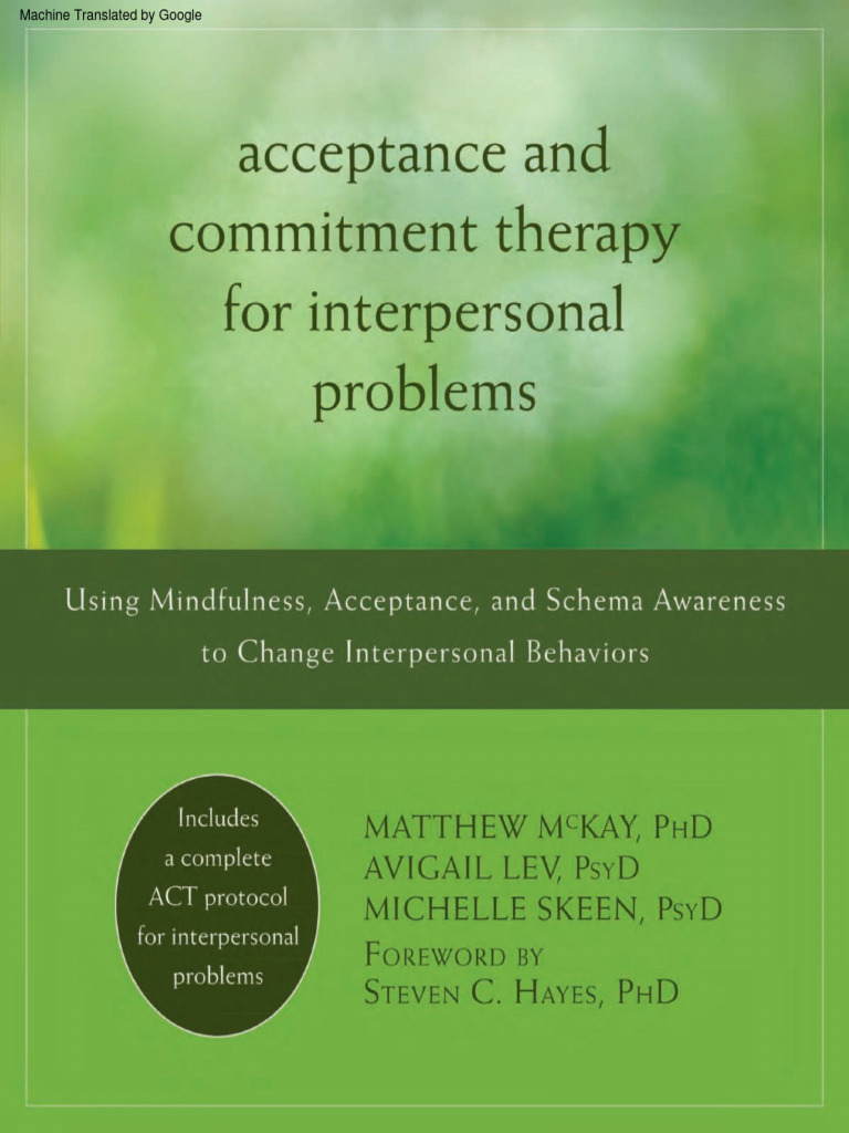 ACT Problemas Interpersonales-Esp | PDF | Psicoterapia | Trastorno depresivo mayor