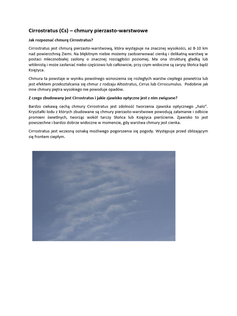 Chmury | PDF
