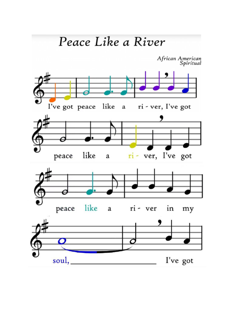 I've Got Peace Like A River | PDF