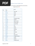 100 Most Common English Verbs List | PDF | Verb