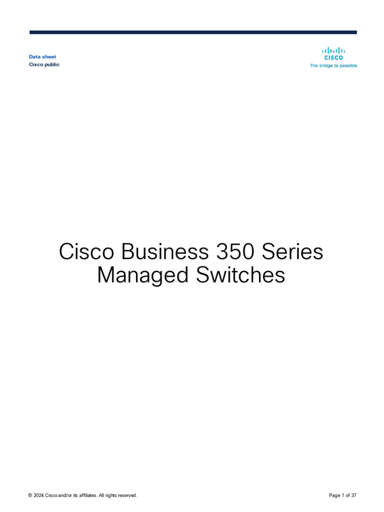 Cisco Datasheet | PDF | I Pv6 | Computer Network