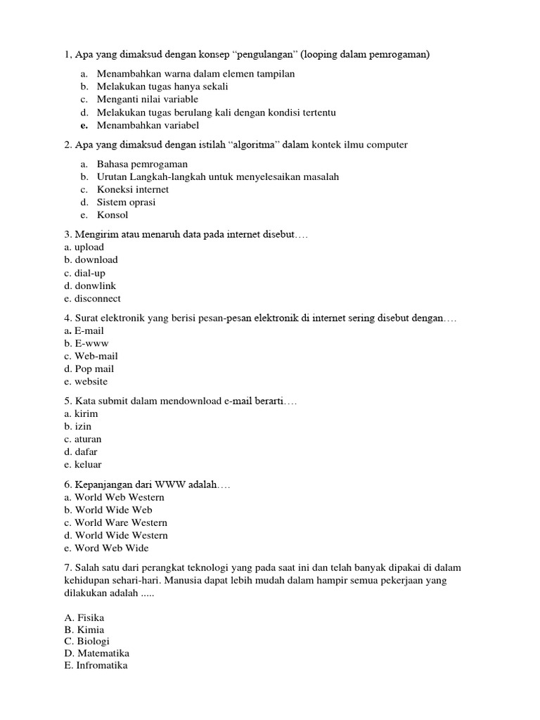 Konsep Dasar Pemrograman dan Algoritma | PDF