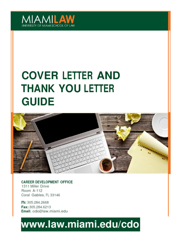 Cover Letter and Thank You Letter Guide | PDF | Judge | Résumé