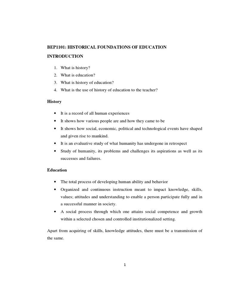 Historical Foundations of Education | PDF | Socrates | Ancient Egypt