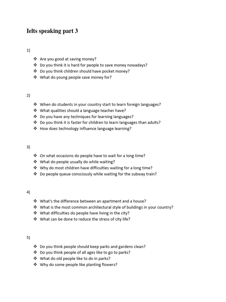 AR Ielts speaking part 3 | PDF | Memory | Cognition
