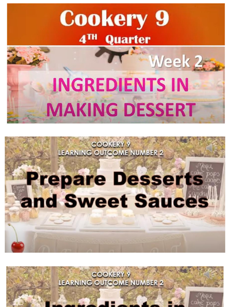 COOKERY 9 Q4 Week 2 EBS PDF | PDF