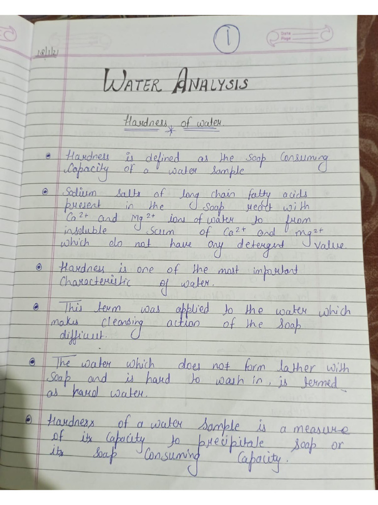 Water Analysis | PDF