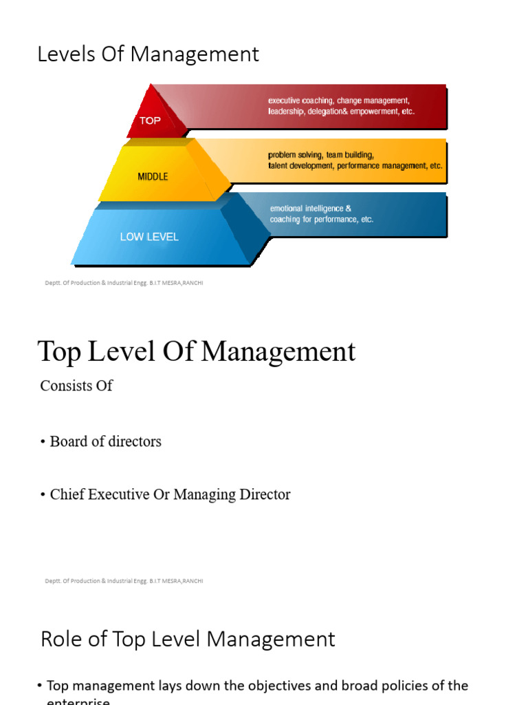 Understanding Levels of Management | PDF | Globalization | Economic ...