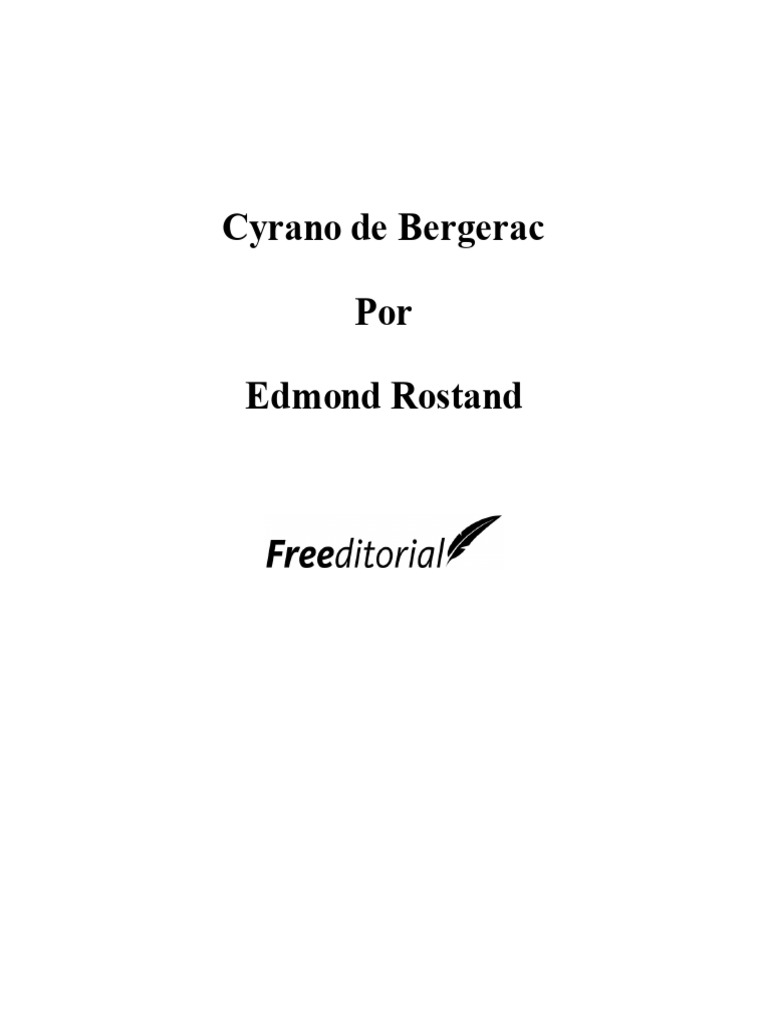 Cyrano de Bergerac Por Edmond Rostand | PDF | Amor