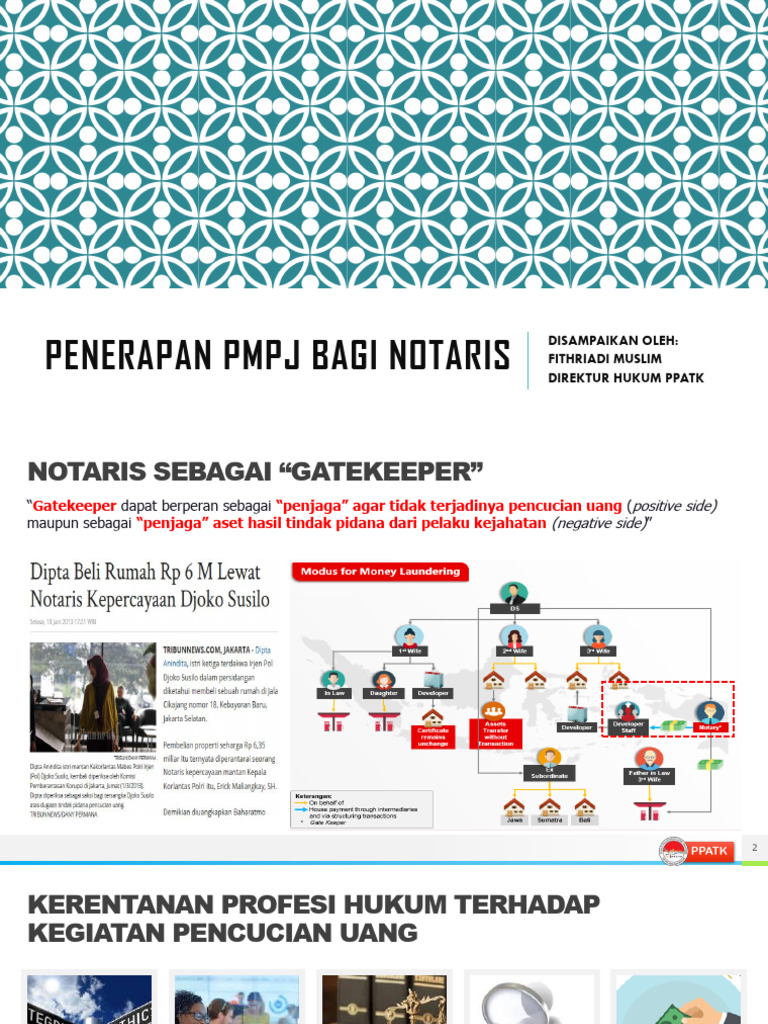 Tayangan Penerapan PMPJ Bagi Notaris - Sosialisasi INI - 30 06 2020 | PDF