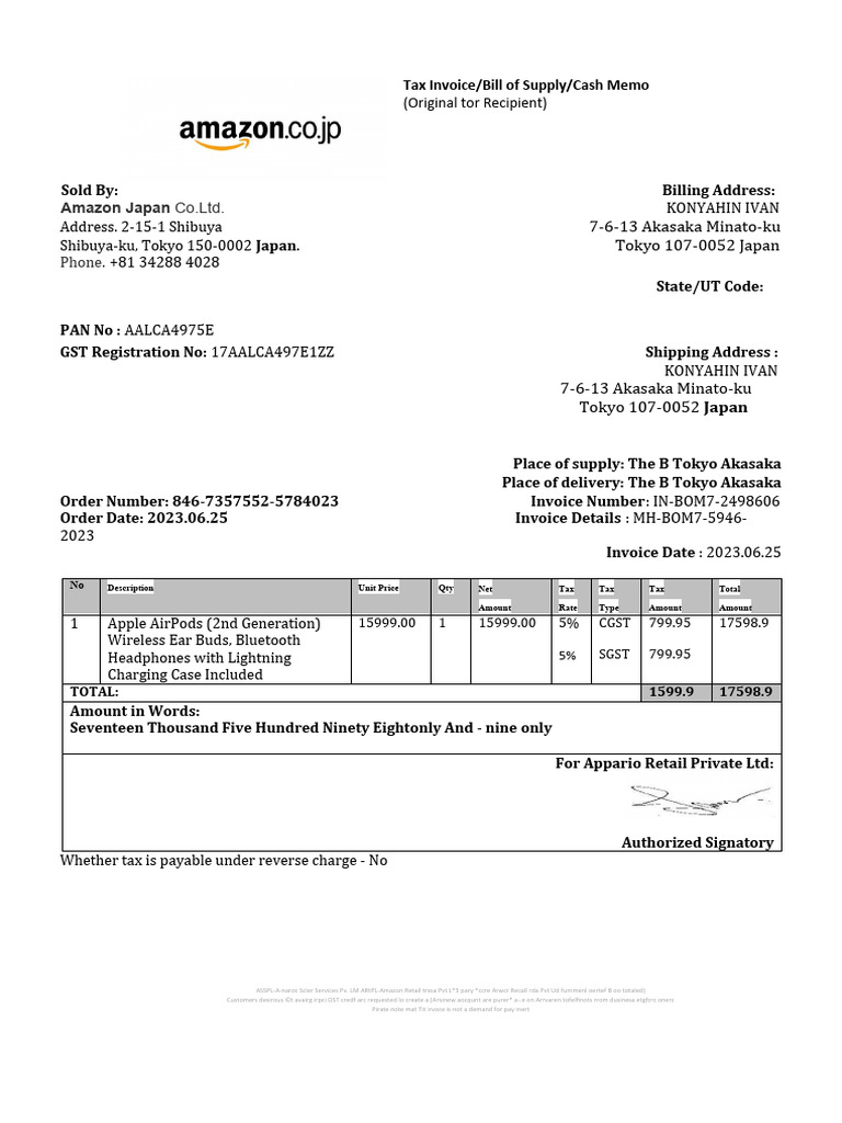 Tax Invoice | PDF | Invoice | Payments