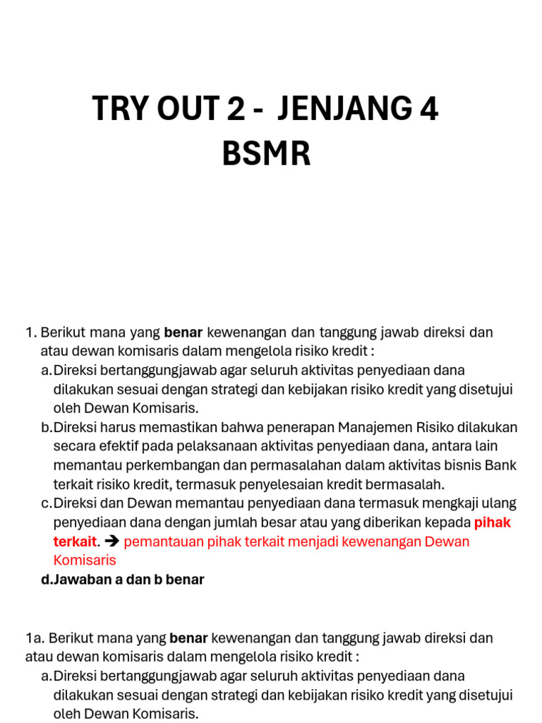 Try Out 2 Jenjang 4 | PDF