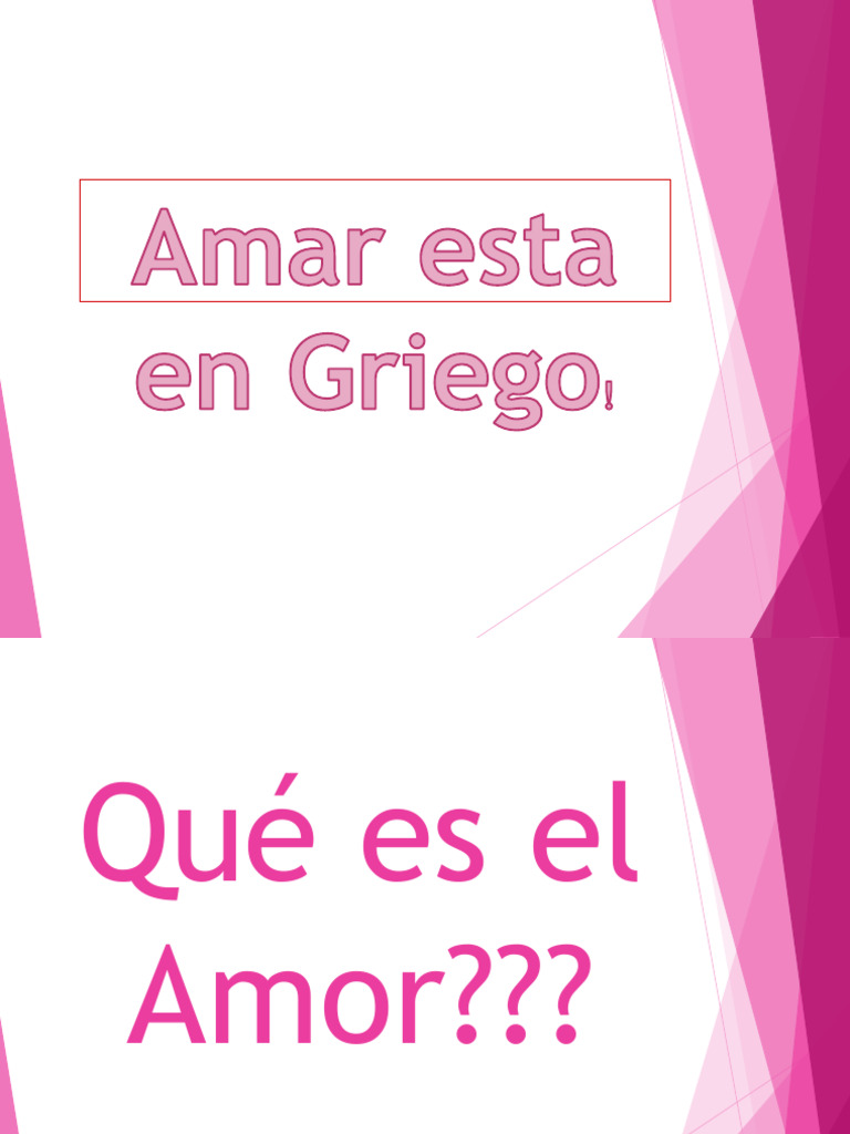 Amar Esta en Griego | PDF | Amor | Creencia religiosa y doctrina