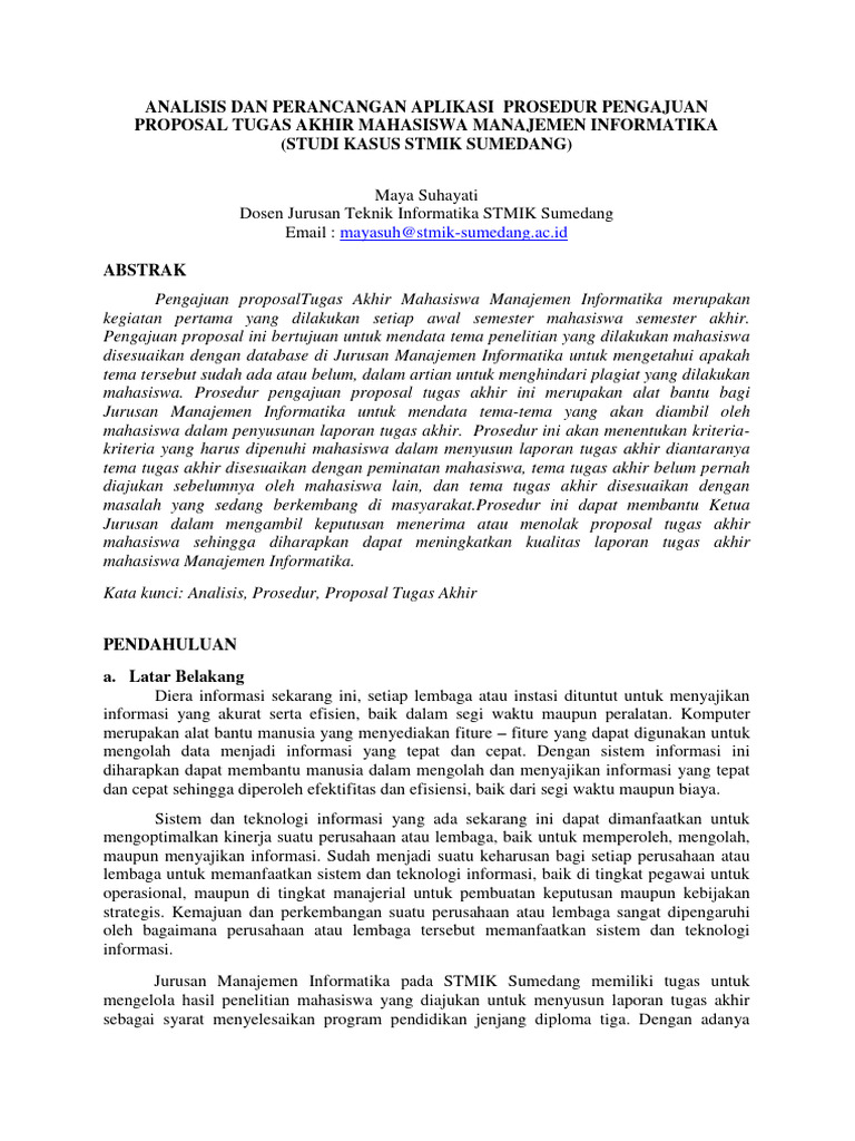 Analisis Dan Perancangan Aplikasi Prosed Df827476 | PDF | Komputer ...