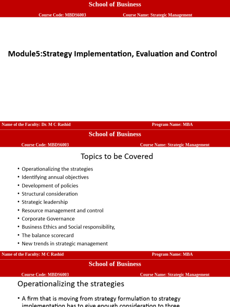 Module 5 Stregic | PDF | Corporate Social Responsibility | Strategic ...