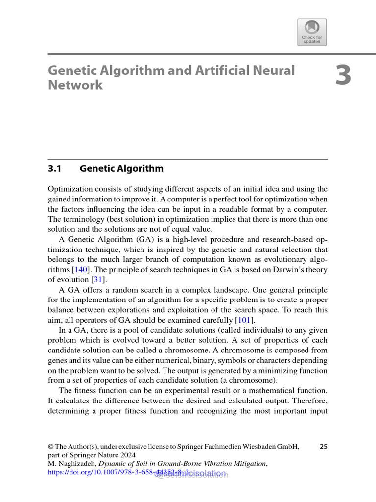 Genetic Algorithm and Artificial Neural Network | PDF | Artificial ...