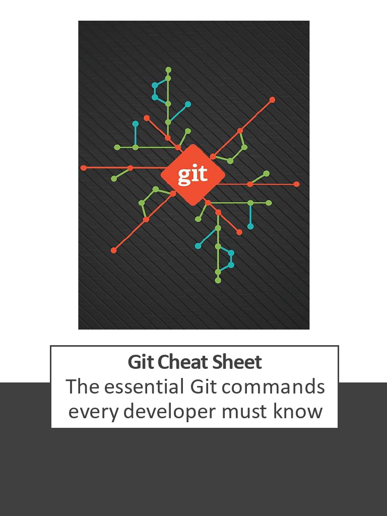 Git Cheat Sheet Pdf Computer File Operating System Technology 