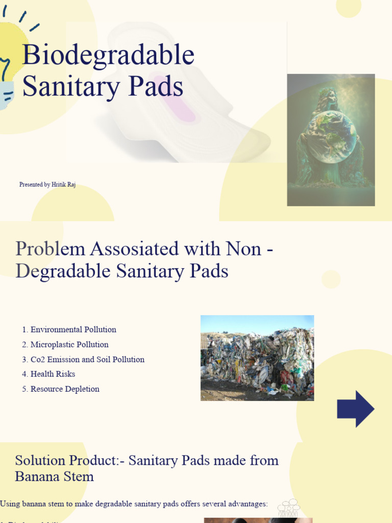 Biodegradable Sanitary Pads Hritik Raj | PDF | Biodegradation | Economies