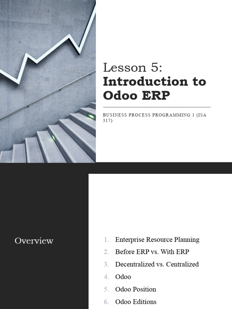 L05-Introduction-to-Odoo-ERP | PDF | Enterprise Resource Planning | Software As A Service