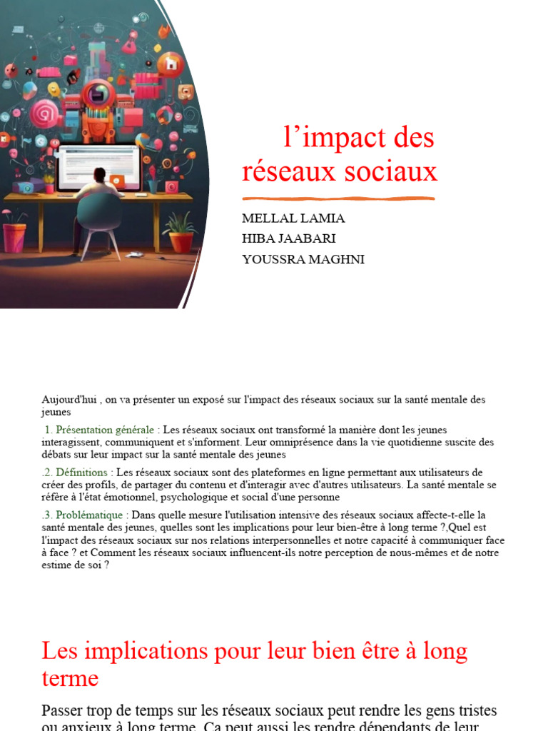 L Impact Des Réseaux Sociaux | PDF | Réseaux sociaux | Études sur la culture populaire et les médias