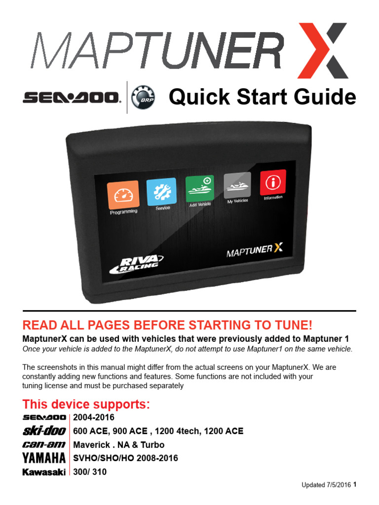 Riva_MaptunerX_Instructions_SeaDoo | PDF | Throttle | Password
