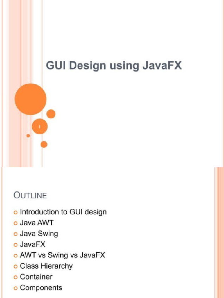 JAVAFX Chapter 3 GUI Design Using Javafx | PDF JAVAFX Chapter 3 GUI Design Using Javafx | PDF