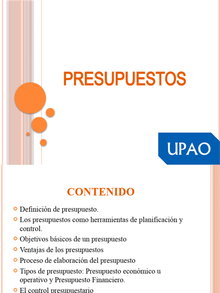 Semana 12 - Presupuestos | PDF | Presupuesto | Business