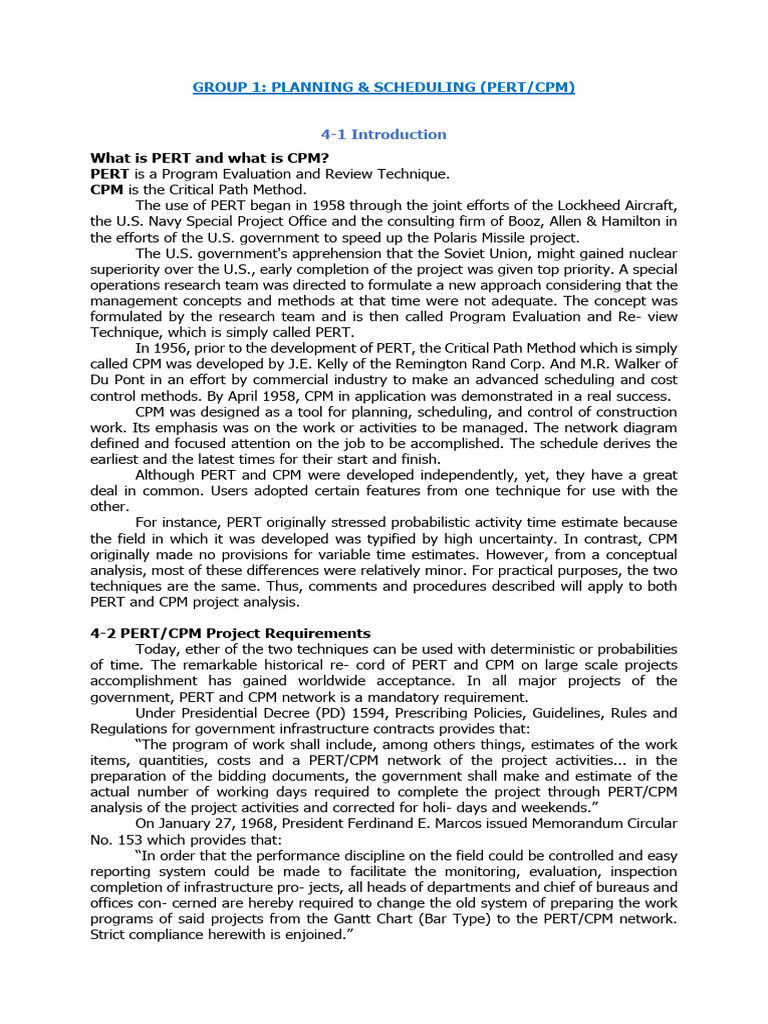 Planning And Scheduling Pdf