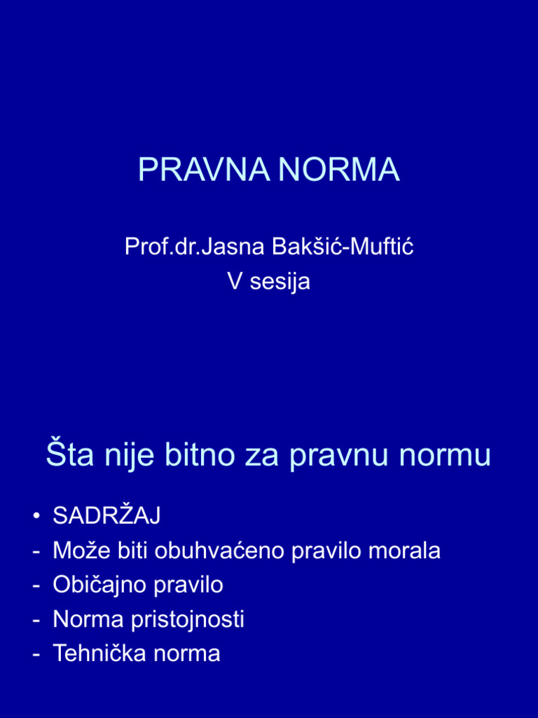 Pravna Norma | PDF