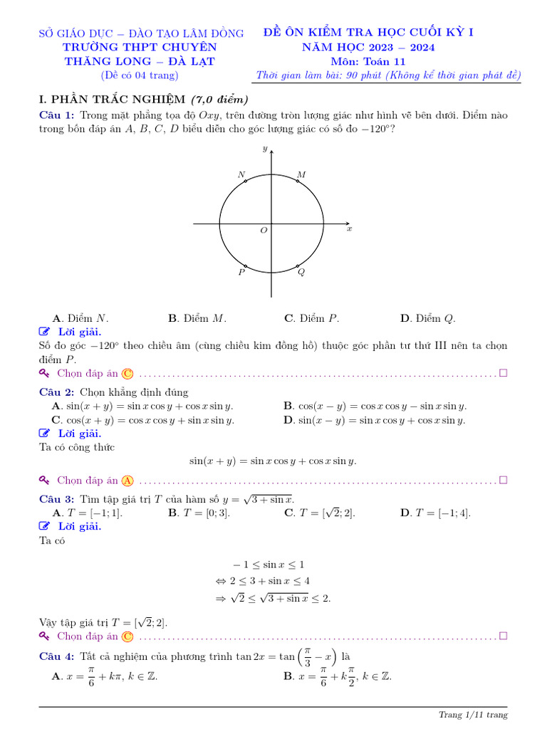 DA DE MINH HOA 03 CK11 2023 | PDF