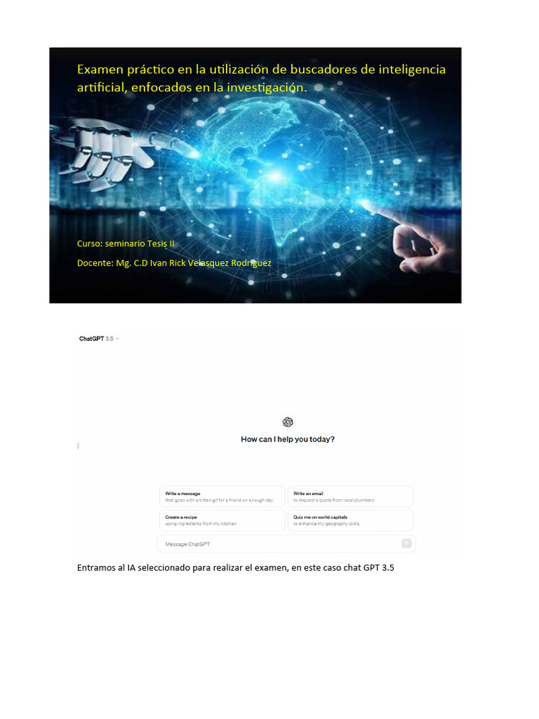 Examen IA en CHATGTP 3.5 Editable | PDF | Terapia | Medicamentos con receta