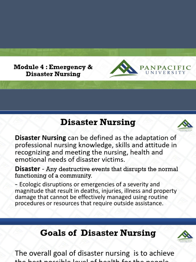 Module 4 Emergency Disaster Nursing JOHDEL CABALUNA | PDF | Natural ...