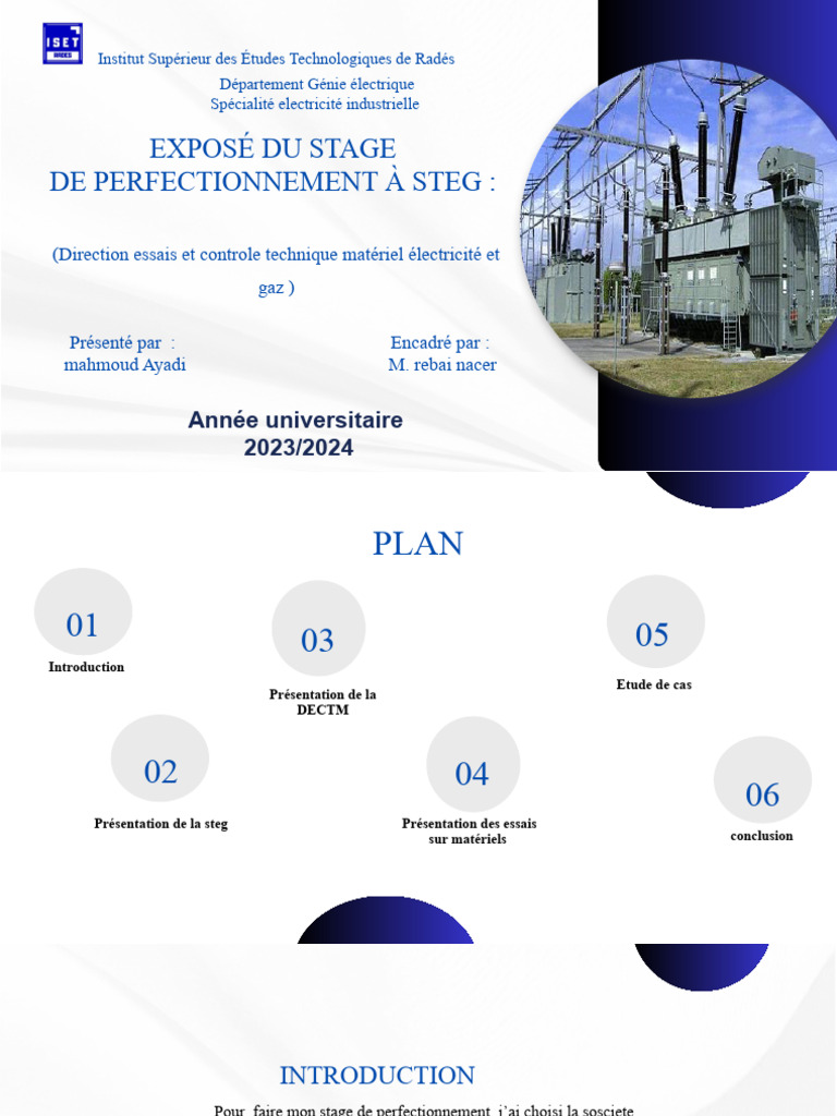 Stage STEG : Essais Matériel Électrique | PDF | Transformateur ...