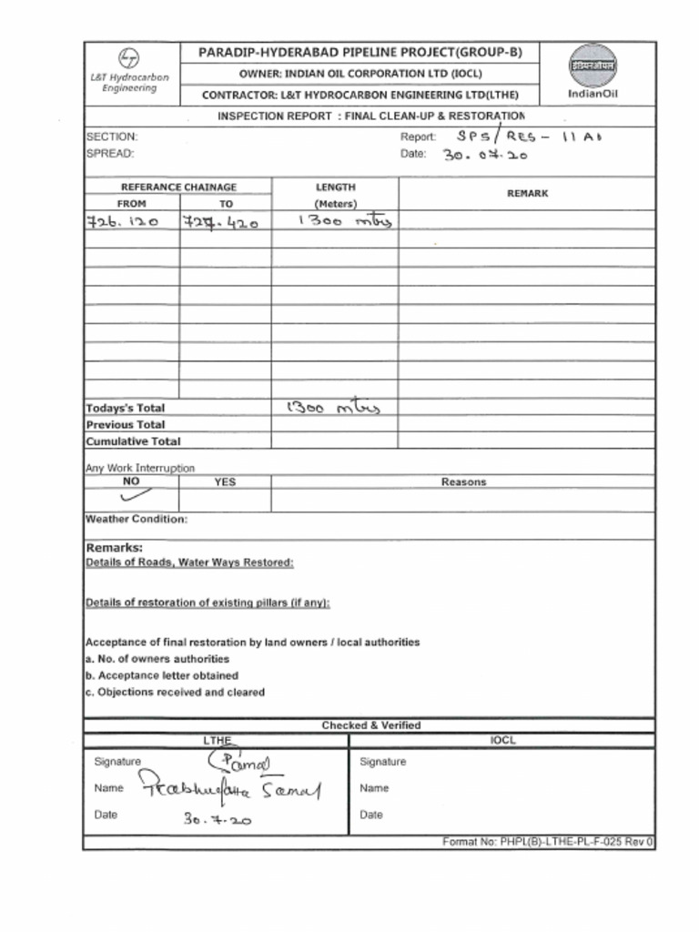 Restoration Report | PDF