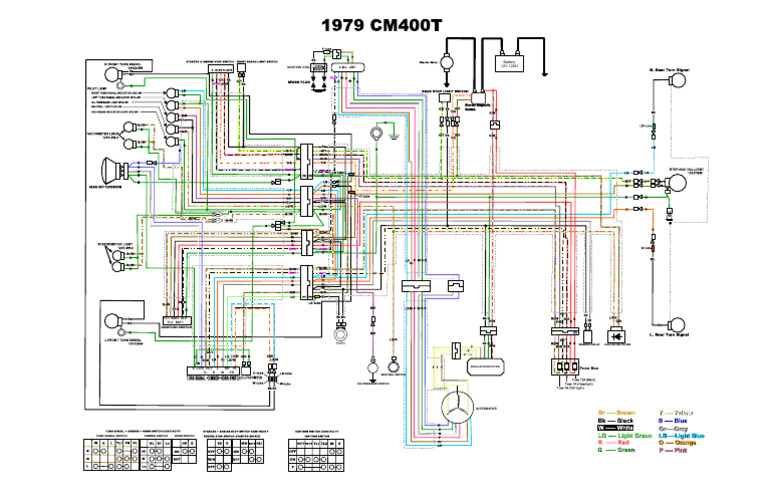 Honda CM400T Wiring Diagram 1979 | PDF