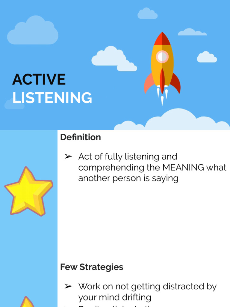 Mastering Active Listening Techniques | PDF | Career & Growth | Wellness