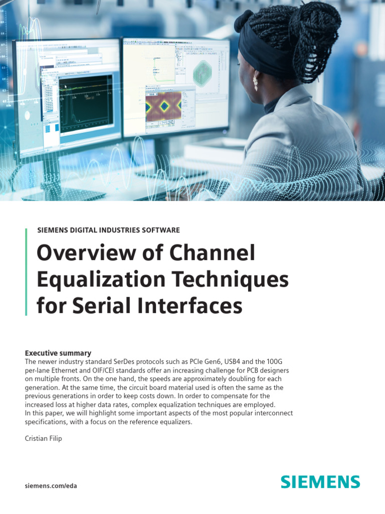 Siemens SW Overview of Channel Equalization Techniques For Serial ... Siemens SW Overview of Channel Equalization Techniques For Serial ...