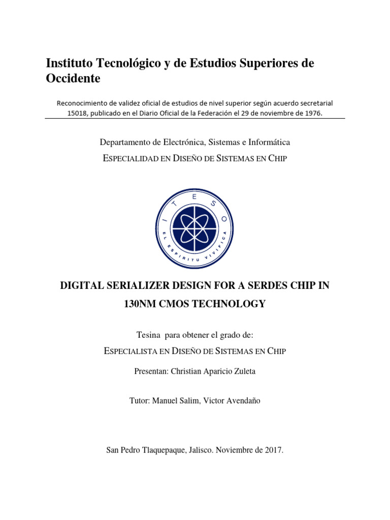 Chip Design for High-Speed SerDes | PDF | Digital Electronics | Integrated Circuit