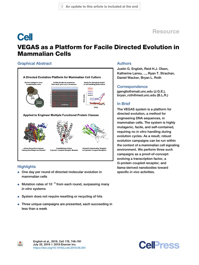 VEGAS | PDF | Virus | Mutation