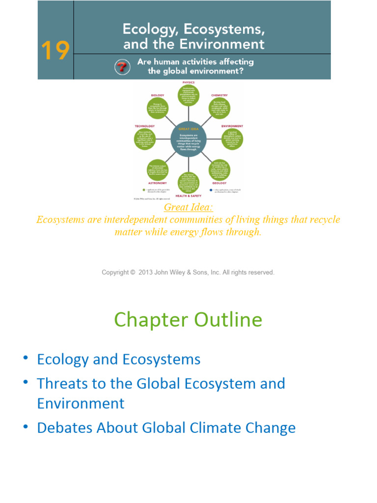 Ch19 Ecology Ecosystems and The Environment 2 | PDF | Ozone Depletion ...