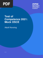 OSCE Checklist Mental State Examination MSE | PDF