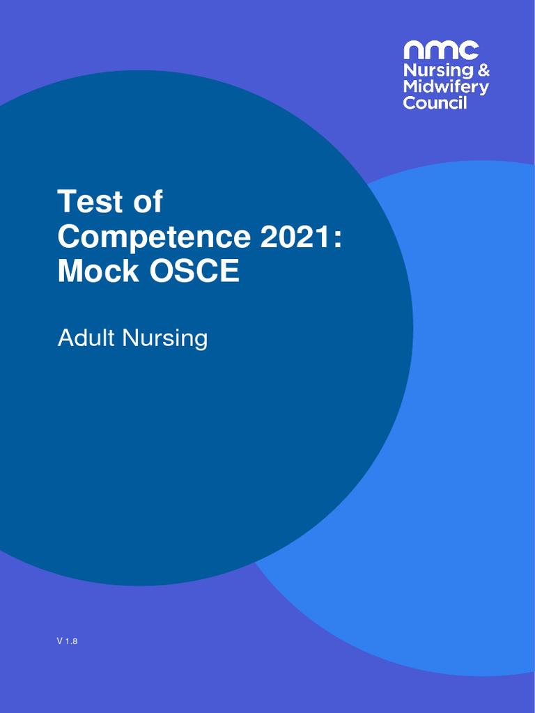 Nursing & Midwifrey-OSCE Sample 1 | PDF | Medical Prescription | Nursing