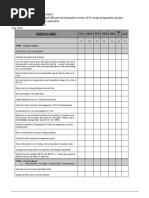 Barista Checklist | PDF